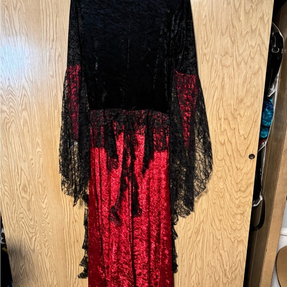Dresses | Xl Red And Black Lace Gothic Vampire Dress | Poshmark